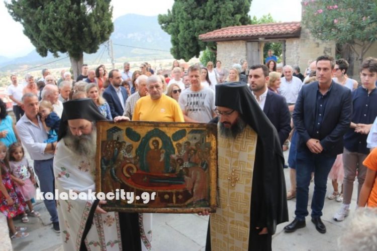 Καλαμπάκα: Στον Ι.Ν Κοιμήσεως Θεοτόκου η εικόνα της Παναγίας από την Ι ...